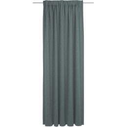 Vorhang WIRTH "Torbole", blau (petrol), B:132cm H:335cm, Baumwolle, Polyester, Gardinen, nach Maß
