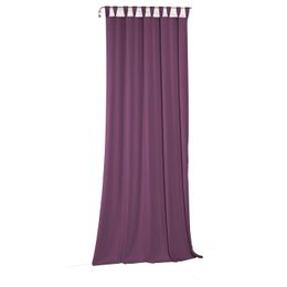 Vorhang WIRTH "Newbury", lila (beere), B:130cm H:315cm, Baumwolle, Polyester, Gardinen, nach Maß