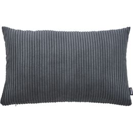 Dekokissen done. "Zoom", grau (anthrazit), B:40cm L:60cm, Obermaterial: 92% Polyester, 8% Nylon, Dekokissen_Sitzkissen_Kissenhüllen, Kissenhülle aus modernem Cordstoff