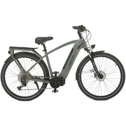 E-Bike MAXTRON "MTS 20X" Gr. 54, grau (grau, schwarz), Elektrofahrräder, 54cm, 28 Zoll (71,12cm), Pedelec, Elektrofahrrad für Herren