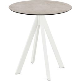 Klapptisch Essentials "Infinity", beige (weiß, moonstone, weiß), B:70cm H:73,2cm T:70cm, Stahl/HPL Tischplatte, Tische, in verschiedenen Ausführungen