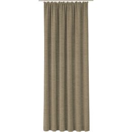 Vorhang WIRTH "Trondheim B", grau (taupe), B:132cm H:335cm, Polyacryl, Gardinen, nach Maß