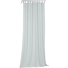 Vorhang WIRTH "Sunday", blau, B:142cm H:375cm, Baumwolle, Polyester, Gardinen, nach Maß