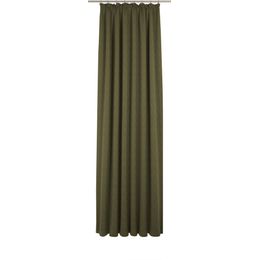 Vorhang WIRTH "Torbole", grün (moosgrün), B:132cm H:355cm, Baumwolle, Polyester, Gardinen, nach Maß