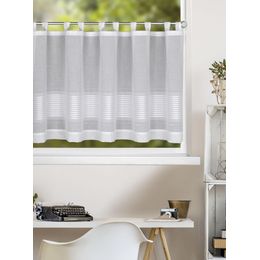Panneaux HOMING "Saraya" Gr. 1, weiß, B:145cm H:60cm, Polyester, Gardinen, Fertigschal
