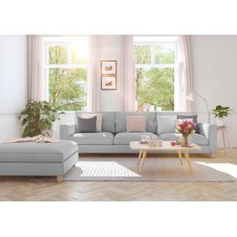 Vorhang WIRTH "Sunday", rosa, B:142cm H:175cm, Baumwolle, Polyester, Gardinen, nach Maß