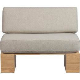 Essbank Woood "Dine", beige, Sitzbänke, Sitzbank, mit bequemen Sitzkissen, Breite 200 cm