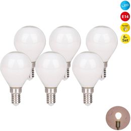 N&auml;ve N&Auml;VE LED-Leuchtmittel "Daffy", Energieeffizienz: F (A-G), wei&szlig;, &Oslash;:4,5cm, Leuchtmittel, 6er Set