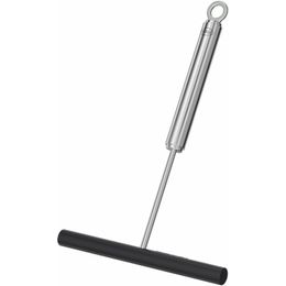 Rösle Crepes Verteiler RÖSLE, schwarz (edelstahlfarben, schwarz), B:12cm H:1,2cm, Edelstahl, Silikon, Küchenpaletten, Crepes Verteiler, Crêpes Verteiler Silikon zum Verstreichen in der Pfanne