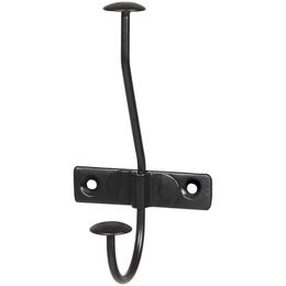 Garderobenhaken AMBIENTE HAUS "garderobe haken in schwarz", schwarz, B:7cm H:14cm T:7cm, Eisen, Garderobenhalter, Garderobenhaken
