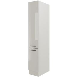 Apothekerschrank Flex-Well "Lund", grau (lichtgrau, rauchgrau), B:30cm H:200cm T:57,1cm, Holzwerkstoff, Schränke, (B x H x T) 30 x 200 x 57 cm, mit 5 Ablagen