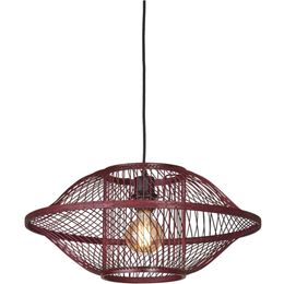 GOOD & MOJO Hängeleuchte "MAUI", rot (burgund), 1, Ø 50cm H: 23cm, Leuchten
