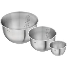 Zwilling Schüssel "Fresh &Save BOWLS", Ø 24cmsilberfarben, Schüsseln, Schüssel-Set aus Edelstahl, stapelbar, 3-tlg, S/M/L