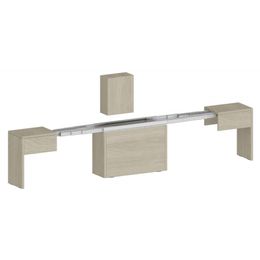 Sitzbank Inosign "Praktika, Sitzbank, Bank", beige (ulme), B:290cm H:45cm T:25cm, FSC-zertifizierter Holzwerkstoff, Sitzbänke, mit Auszugsfunktion, ausziehbar von 66 auf 290 cm