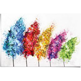 Poster Reinders "Bunte B&auml;ume", bunt (farbe bild(er): mehrfarbig), B:91,5cm H:61cm, Papier, Bilder, Poster