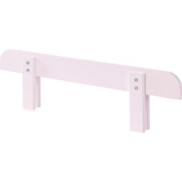 Bettschutzgitter Vipack "Kiddy", rosa (rosé), B:90cm H:25cm T:6cm, Holz, Schutzgitter, zum Aufstecken auf die Bettseite, in verschiedenen Farben erhältlich