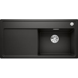 Küchenspüle Blanco "ZENAR XL 6 S-F", schwarz, B:98,75cm H:19cm T:49,75cm, Verbundwerkstoff, Küchenspülen, Mit Ablauffernbedienung