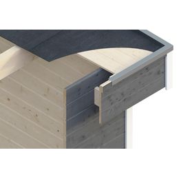 Skan Holz Gartenhaus SKANHOLZ "Venlo 2", grau (schiefergrau), Fußboden im Gartenhaus, Holzwerkstoff, Gartenhäuser