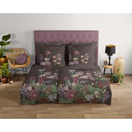Wendebettwäsche Good Morning "Phoebe", braun, B/L: 155cm x 220cm, 1 Stk., 1 Stk., Renforcé, B/L: 80cm x 80cm, 2 Stk., Renforcé, Obermaterial: 100% Baumwolle, Bettwäsche, Baumwolle, 135x200, 2 Teilig, Reißverschluss, Wendeoptik, Braun