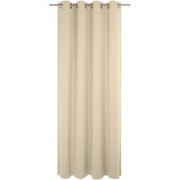 Vorhang WIRTH "Trondheim B", beige (natur), B:132cm H:365cm, Polyacryl, Gardinen, nach Maß