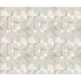 Vliestapete Komar "Digitaldruck Vlies - Tubular Titan - Größe 300 x 250 cm", braun (braun, weiß), B:300 L:250, Vlies, Tapeten, Wohnzimmer, Schlafzimmer