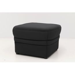 Hocker DOMO collection "Montana", schwarz, B:60cm H:40cm T:60cm, Hocker, Polsterhocker