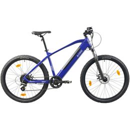 E-Bike Llobe "Mountain E-Bike 27,5" Summit" Gr. 47, blau (blau, schwarz), Elektrofahrräder, 47cm, 27,5 Zoll (69,85cm)
