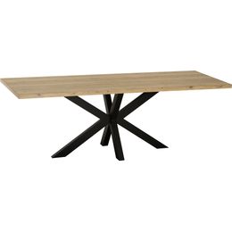 Couchtisch OMG DESIGN "Novac", beige (natur, schwarz, natur), B:135cm H:42cm T:67cm, Tische, in drei modernen Farbvarianten, mit Metallgestell