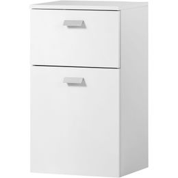 Unterschrank Schildmeyer "Mona,in zwei Breiten verfügbar, mit viel Stauraum", weiß (mattweiß), B:40,3cm H:70cm T:32cm, FSC-zertifizierter Holzwerkstoff, Schränke, Made in Germany
