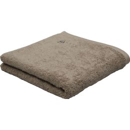 Handtücher Ross "Vita", braun (cappuccino), B:50cm L:100cm, Frottier, Obermaterial: 100% Baumwolle, Handtücher, Bestickung Ross-Emblem