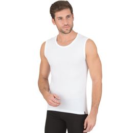 Unterhemd TRIGEMA "TRIGEMA Ski-/Sport-Trägershirt", Herren, Gr. L, US-Größen, weiß, 100% Polyester (Bioactive), Unterhemden