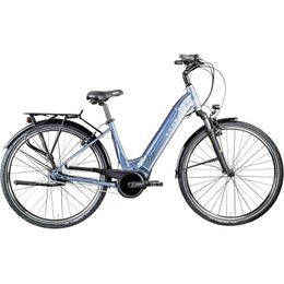 Zündapp E-Bike ZÜNDAPP "Z909" Gr. 46, grau (grau, grau), Elektrofahrräder, 46cm, 28 Zoll (71,12cm), Pedelec, Elektrofahrrad für Damen u. Herren