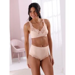 wäschepur Taillenslip WÄSCHEPUR, Damen, Gr. 38, beige (puder), 86% Polyamid, 14% Elasthan, Unterhosen
