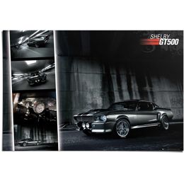 Poster Reinders "Ford Easton Mustang GT500", schwarz (farbe bild(er): schwarz), B:91,5cm H:61cm, Papier, Bilder