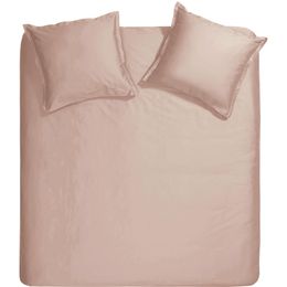 Bettwäsche Cinderella "Plain Sundays", orange (terra), B/L: 200cm x 200cm, 1 Stk., 2 Stk., Satin, B/L: 80cm x 80cm & 80cm x 80cm, 3 Stk., Satin, Obermaterial: 100% Baumwolle, Bettwäsche, mit Stehsaum