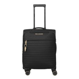 Weichgepäck-Trolley Travelite "BARBARA & Travelite BARBARA STEPP, verschiedene Größen und Farben", Gr. B/H/T: 40 x 55 x 23 40, schwarz, Nylon, unifarben, Koffer, Weichgepäck-Koffer Schlüsselanhänger Volumenerweiterung bei S/M