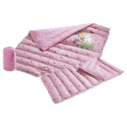 Daunenschlafsack & Daunenbettdecke Otto Keller "Prinzessin Lillifee", rosa, L:160cm, Bezug: 100% Baumwolle. Füllung: 60% Daunen, 40% Federn, Schlafsäcke, Otto Keller (2 in 1)