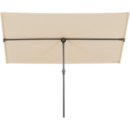 Balkonschirm Schneider Schirme "»Avellino«, TOPSELLER", beige (natur), Obermaterial: 100% Polyester, Standschirme, 180x130 cm, flexibler Allrounder unter den Sonnenschirmen