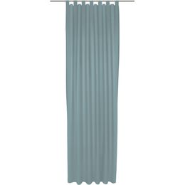 Vorhang WIRTH "Newbury", blau (mittelblau), B:130cm H:165cm, Baumwolle, Polyester, Gardinen, nach Ma&szlig;