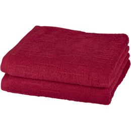 Handtuch Ross "Premium", rot (granat), B:50cm L:100cm, Frottier, Obermaterial: 100% Baumwolle, Handtücher, 100% Baumwolle