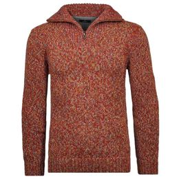 Ragman Troyer Rot meliert-163 56 56 Tweed-Strick