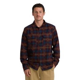 Billabong Langarmhemd &raquo;Offshore Jacquard Flannel&laquo; Wine XL - US-Gr&ouml;&szlig;en US-Gr&ouml;&szlig;en XL Zwei Brusttaschen und gerader Saum