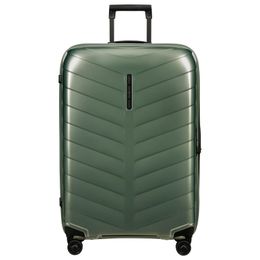Hartschalen-Trolley Samsonite "ATTRIX, verschiedene Größen und Farben", Gr. B/H/T: 51 x 75 x 30 97, grün (basil grün), Polypropylen, Strukturmuster, Koffer, Hartschalen-Koffer Reisegepäck TSA-Schloss Volumenerweiterung bei S