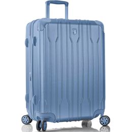 Hartschalen-Trolley Heys "Xtrak, in verschiedenen Farben und Größen", Gr. B/H/T: 45 x 66 x 30 77, blau (icy blau), Polycarbonat-Verbundwerkstoff, festlich, Koffer, Heys x Joachim Llambi Handgepäck-Koffer TSA Schloss Volumenerweiterung