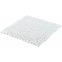 Badematte Kleine Wolke "Cotone" Gr. 1, weiß (schneeweiß), H:17mm, Baumwolle, Badematten, Badteppich, Uni Farben, reine Baumwolle, waschbar