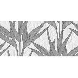 Fototapete ARCHITECTS PAPER "Atelier 47 White Paper Leaves 1", bunt (weiß, hellgrau, schwarz), B:6m L:2,7m, Vlies, Tapeten, Vlies, Wand, Schräge, Decke