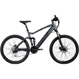 Zündapp E-Bike ZÜNDAPP "XFS" Gr. 48, schwarz, Elektrofahrräder, 48cm, 27,5 Zoll (69,85cm), Pedelec, Elektrofahrrad für Damen u. Herren, MTB