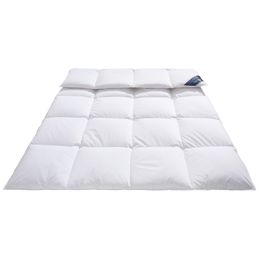 Gänsedaunenbettdecke Otto Keller "Bella, Bettdecken für Sommer oder Winter, Decke, Downpass", weiß, B:155cm L:220cm, Bezug: 100% Baumwolle. Füllung: 90% Gänsedaunen, 10% Gänsefeder, Bettdecken, Bettdecke 135x200 cm, Hausstauballergiker. GRATIS DAZU: Schlafspray