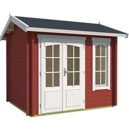 Gartenhaus Lasita Maja "Alex", rot (schwedenrot), Fußboden im Gartenhaus, Massivholzdach, Holzwerkstoff, Gartenhäuser