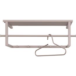 Garderobenleiste SPINDER DESIGN, grau, B:76 H:76 T:34, Metall, Garderobenhalter, Metall, Trendfarbe, Breite 76 cm